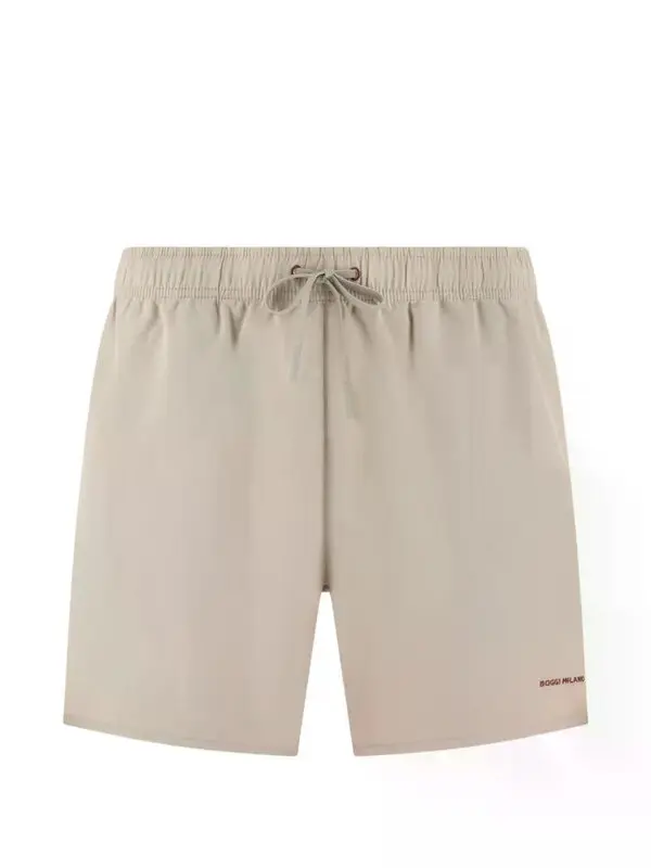 Boggi Milano Drawstring Swim Shorts - Neutrals