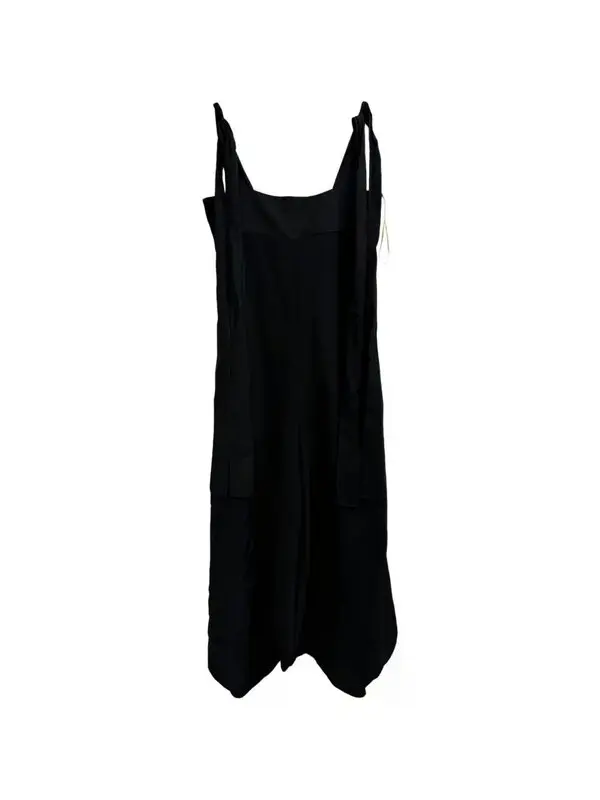 Chloé Square-neck Midi Dress - Black