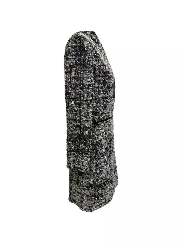 Proenza Schouler Tweed Long Sleeve Mini Dress