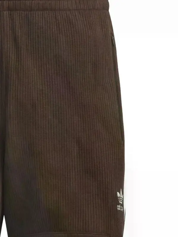 Adidas Waffle-knit Shorts With Logo Detail
