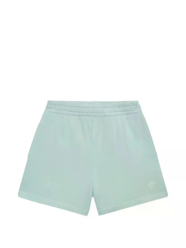 ANINE BING Kam Logo-embroidered Shorts - Green