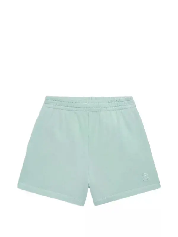 ANINE BING Kam Logo-embroidered Shorts - Green
