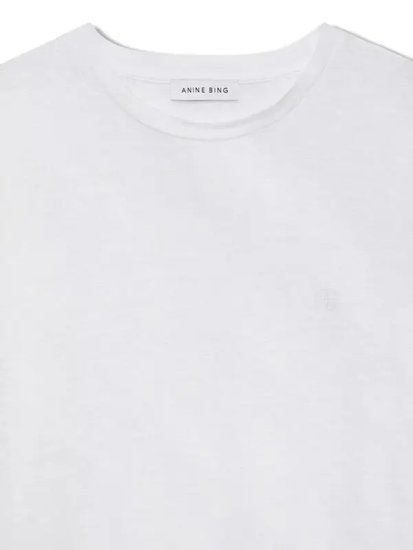 ANINE BING Cade Logo-embroidered T-shirt
