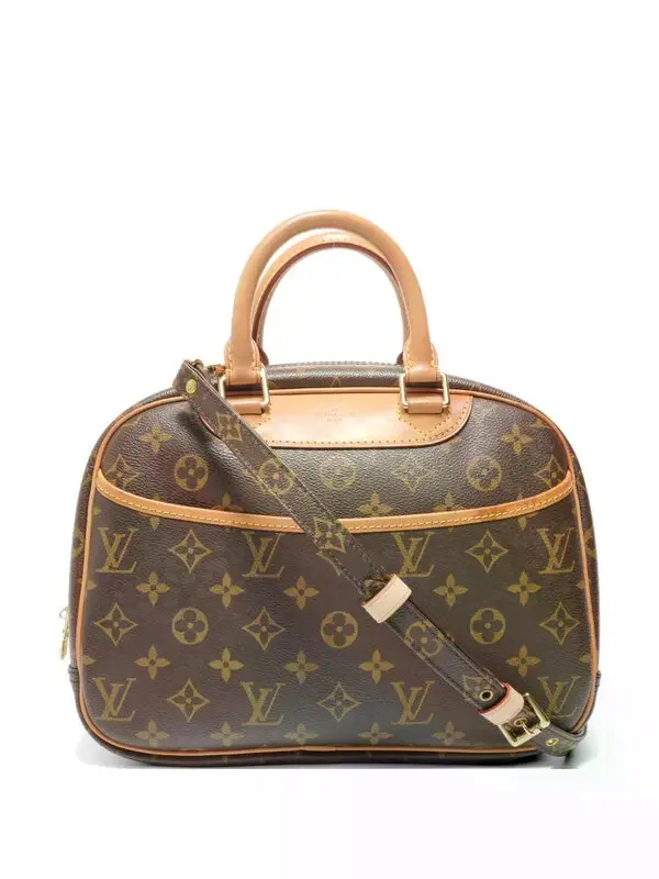LOUIS VUITTON Monogram Trouville Handbag - Brown