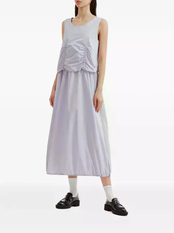TOUT A COUP Ruched Drawstring-hem Maxi Dress