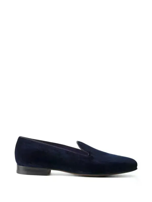 Ralph Lauren Purple Label Alonzo Velvet Loafers - Blue