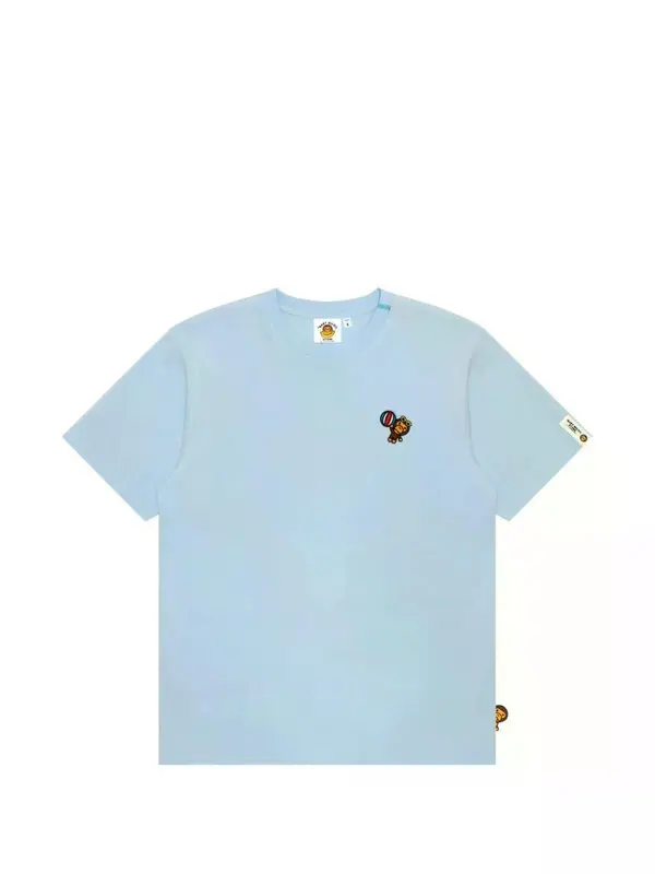 A BATHING APE Baby Milo® Store Graphic Print Cotton T-shirt - Blue