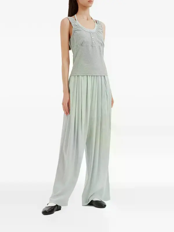 TOUT A COUP Layered Ruffled Halterneck Top