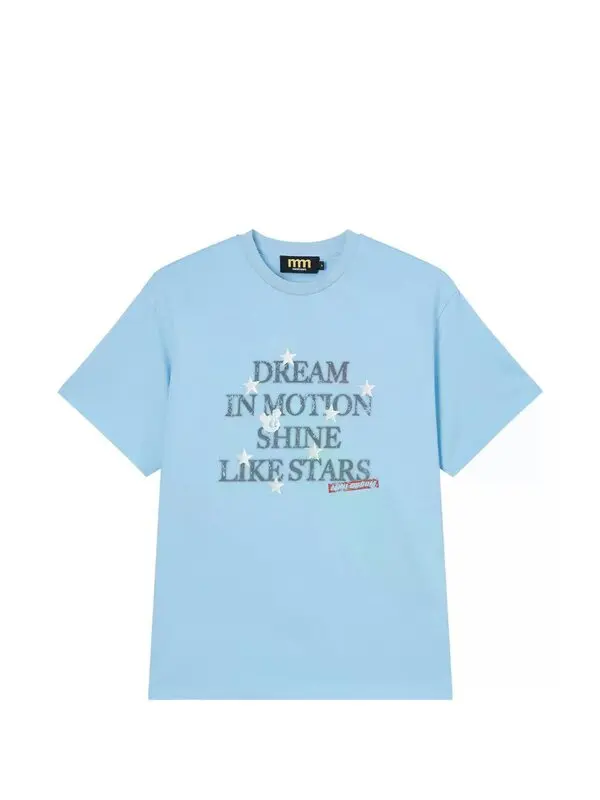 MINI CREAM Slogan Print T-shirt