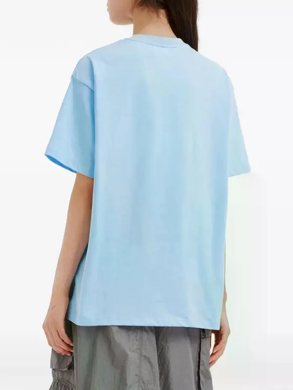 MINI CREAM Slogan Print T-shirt
