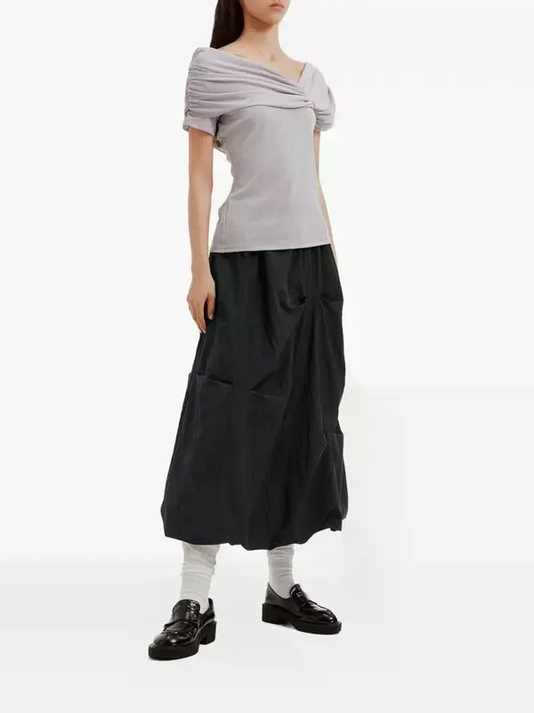 B+AB Draped Midi Skirt