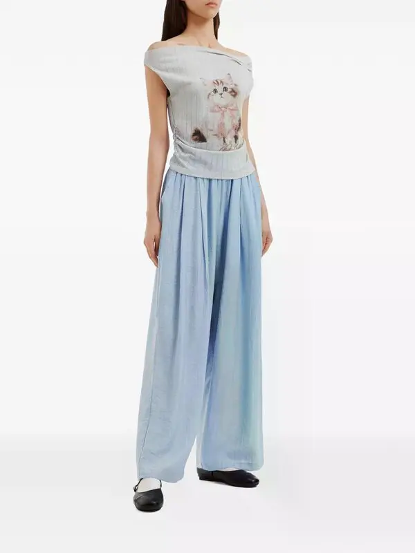 B+AB Pleated Wide-leg Trousers