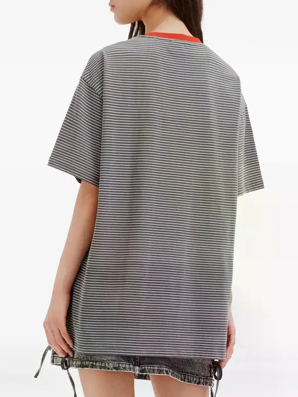 MINI CREAM Striped Graphic T-shirt