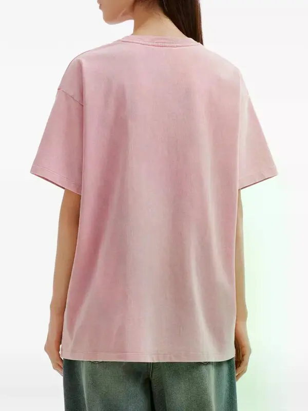 TOUT A COUP Crystal Embellished Cotton T-shirt With Bow Print