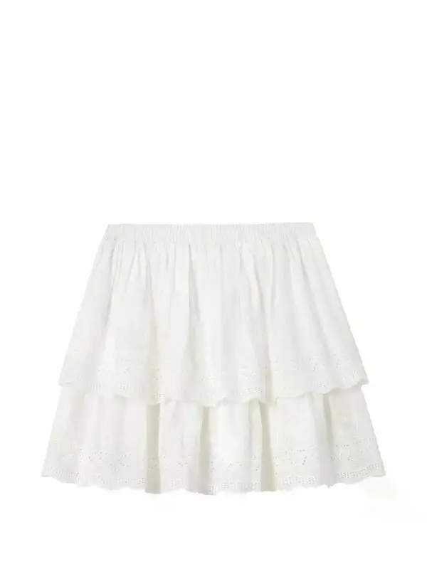 TOUT A COUP Broderie Anglaise Tiered Skirt