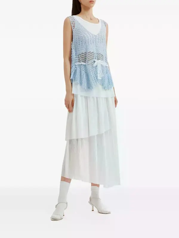 B+AB Crochet-knit Layered Top