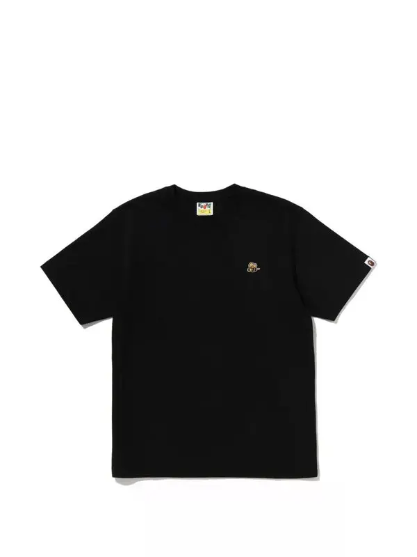 A BATHING APE Bee Logo-embroidered Cotton T-shirt - Black