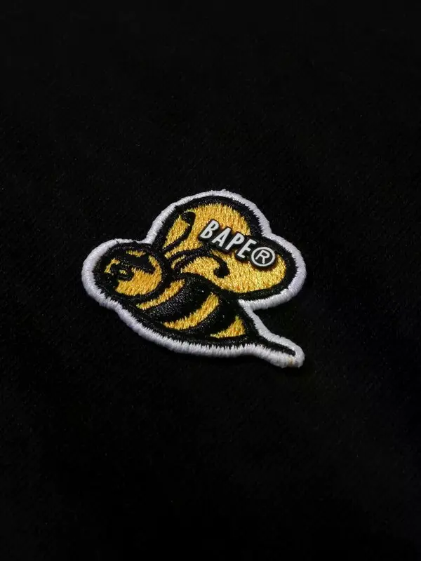 A BATHING APE Bee Logo-embroidered Cotton T-shirt