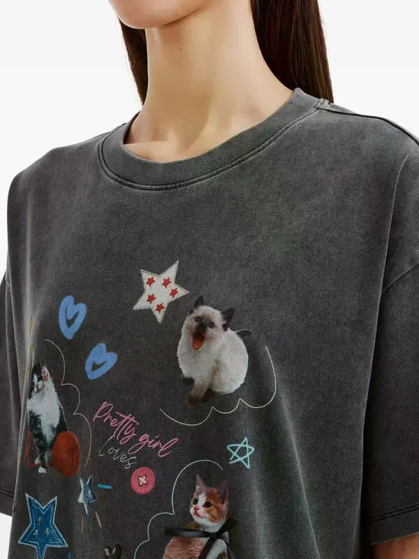 B+AB Graphic Print Cotton T-shirt