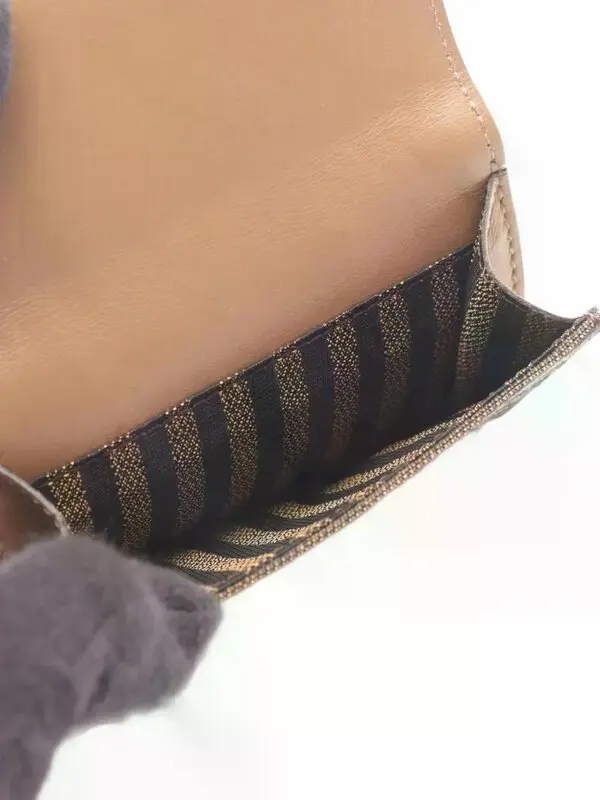 Fendi 2020s Baguette Zucca Trifold Wallet