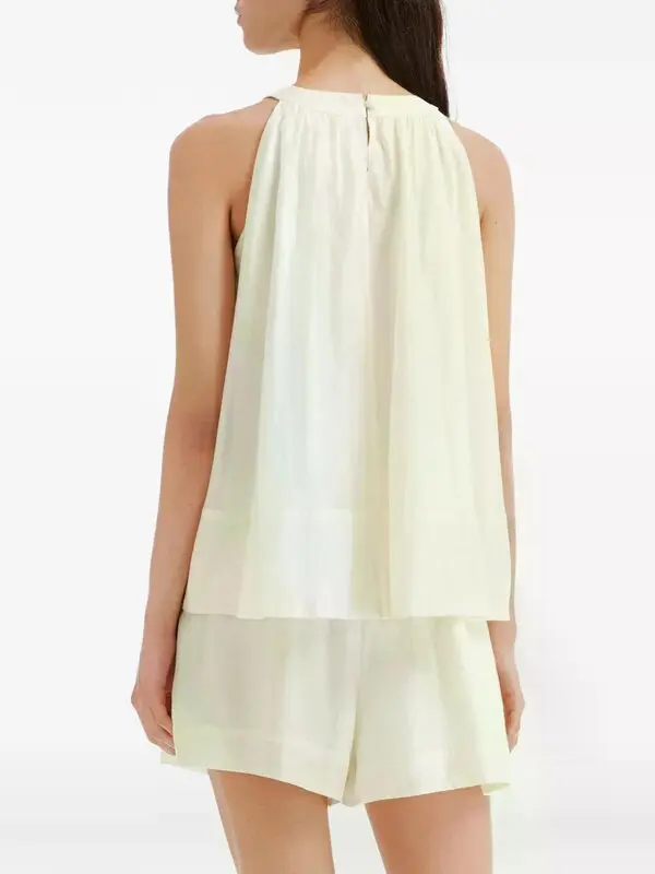 B+AB Bow Detail Sleeveless Blouse And Shorts Set