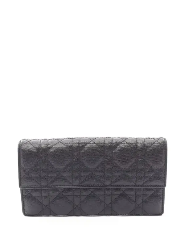 Dior 2000s Cannage Bi-fold Wallet