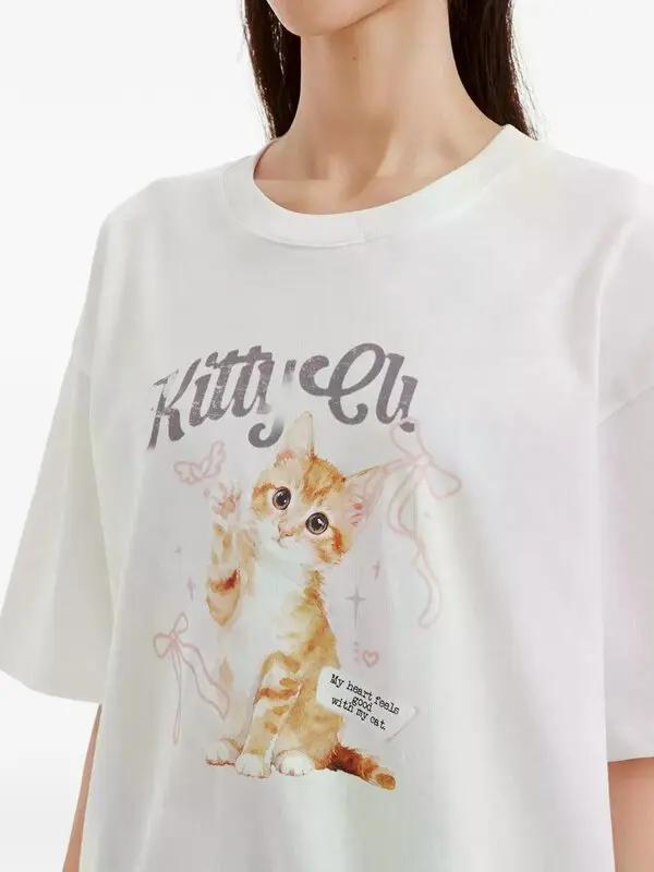 B+AB Graphic Print Drop Shoulder T-shirt