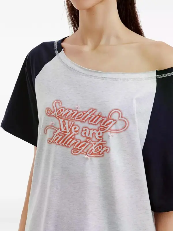B+AB Raglan-sleeve Slogan-print Pajamas