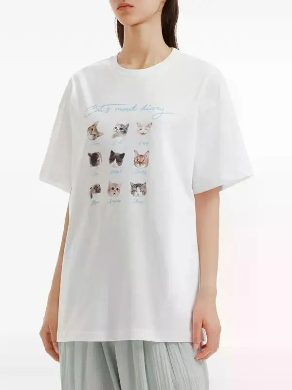 TOUT A COUP Graphic Print Cotton T-shirt