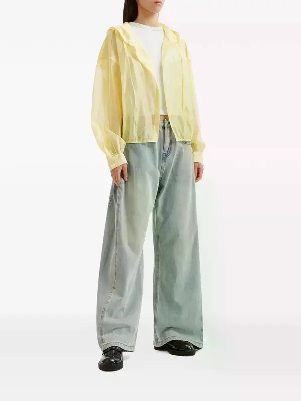 B+AB Sheer Drawstring Hood Jacket