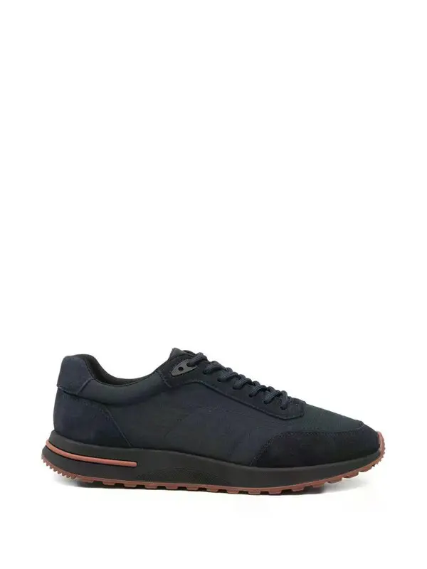 SERGIO MORETTI FIRENZE Panelled Suede Trim Sneakers