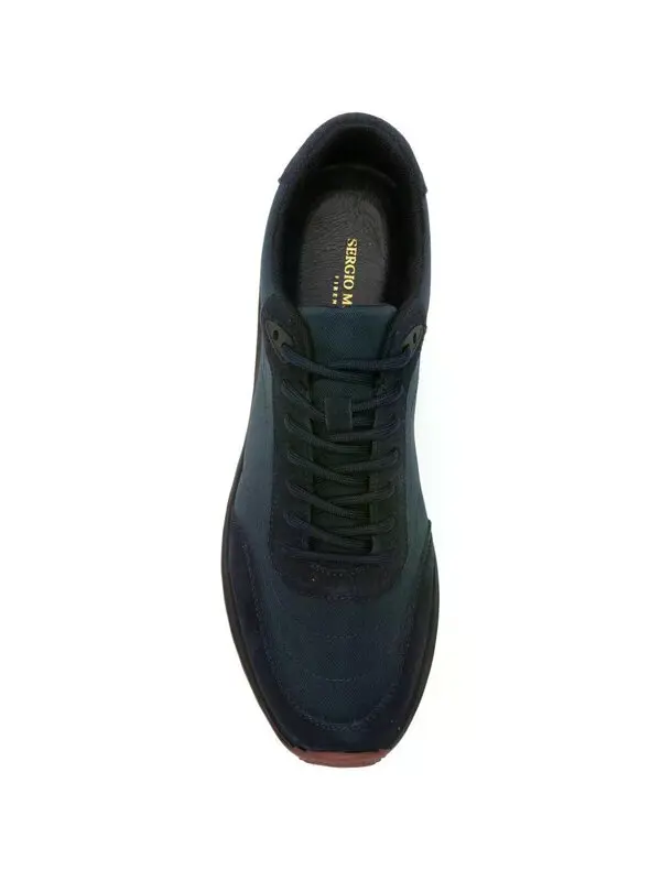 SERGIO MORETTI FIRENZE Panelled Suede Trim Sneakers
