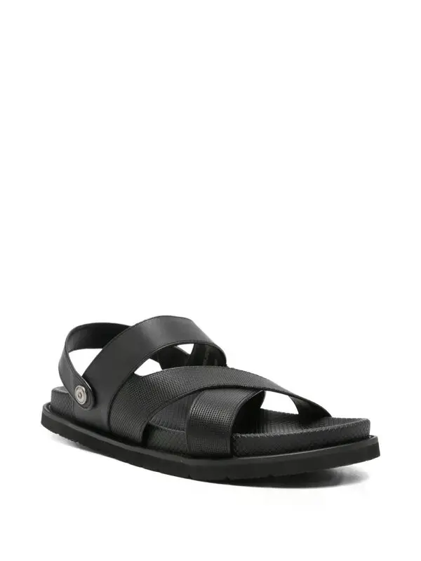 SERGIO MORETTI FIRENZE Crossover Strap Slingback Sandals
