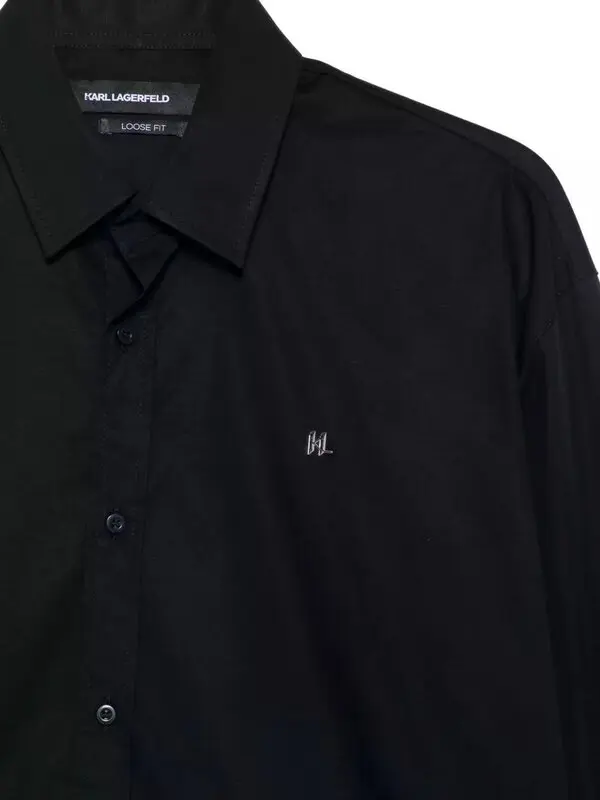 Karl Lagerfeld Logo-embroidered Loose-fit Shirt