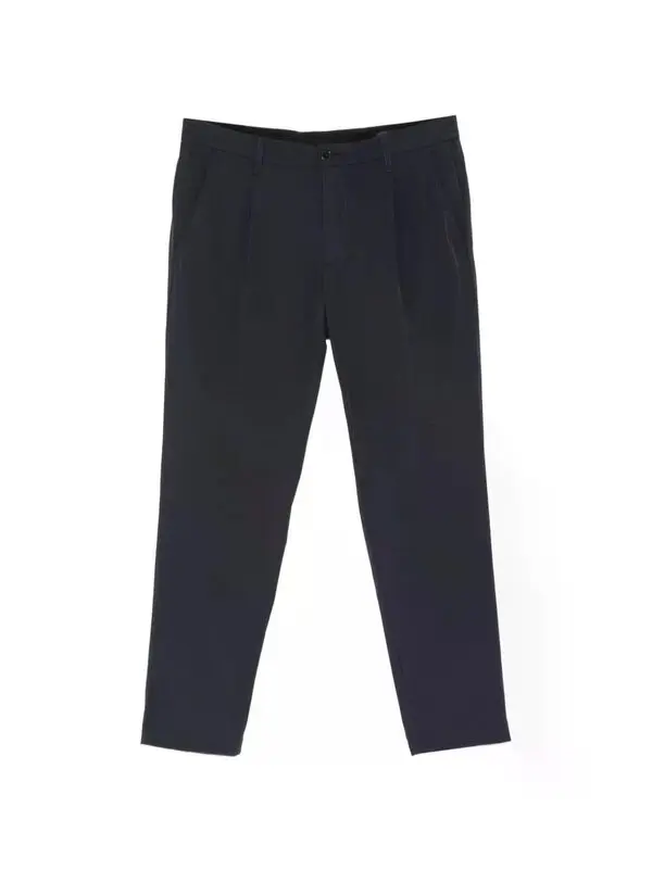Karl Lagerfeld Logo-plaque Tapered Trousers - Blue