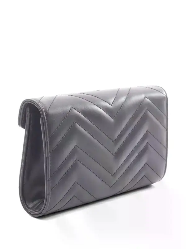 Gucci Marmont Matelassé Shoulder Bag - Black