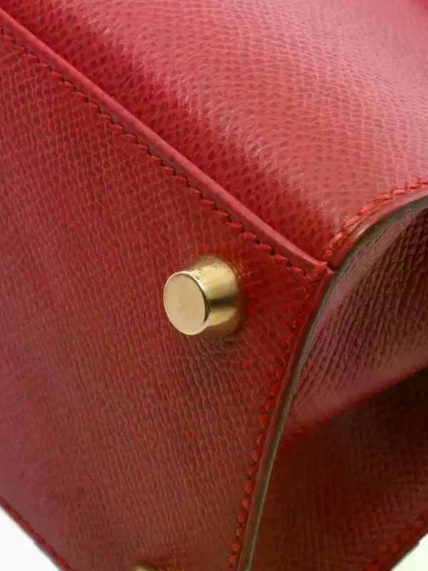 Hermès Mini Kelly Courchevel Tote Bag - Red