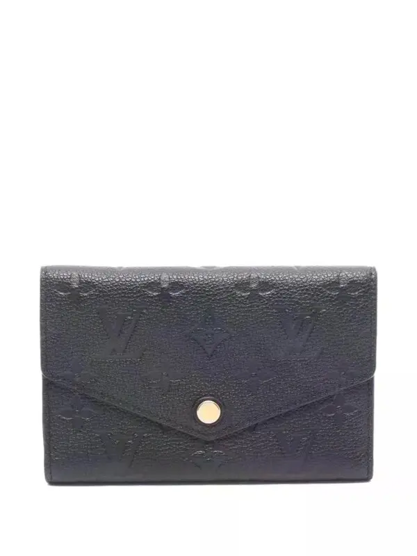 LOUIS VUITTON 2016 Monogram Empreinte Trifold Wallet - Black