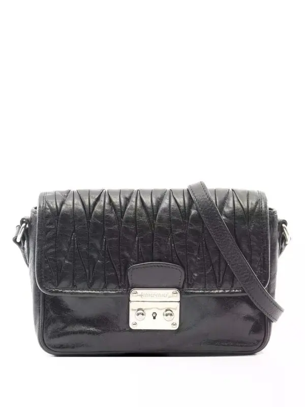 Miu Miu Matelassé Mini Bag - Black