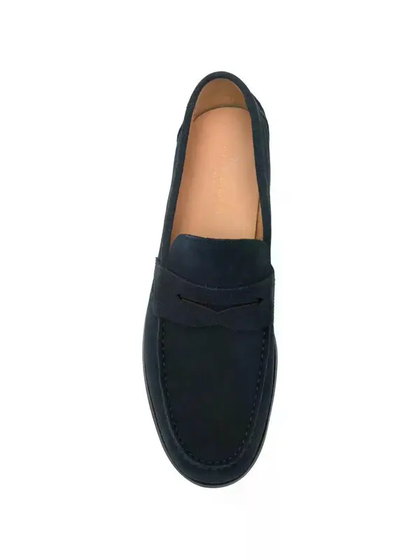 SERGIO MORETTI FIRENZE Suede Penny Loafers