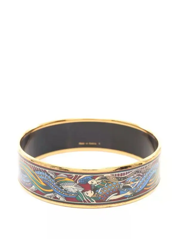 Hermès 2020s Cloisonné Email Gm Bangle
