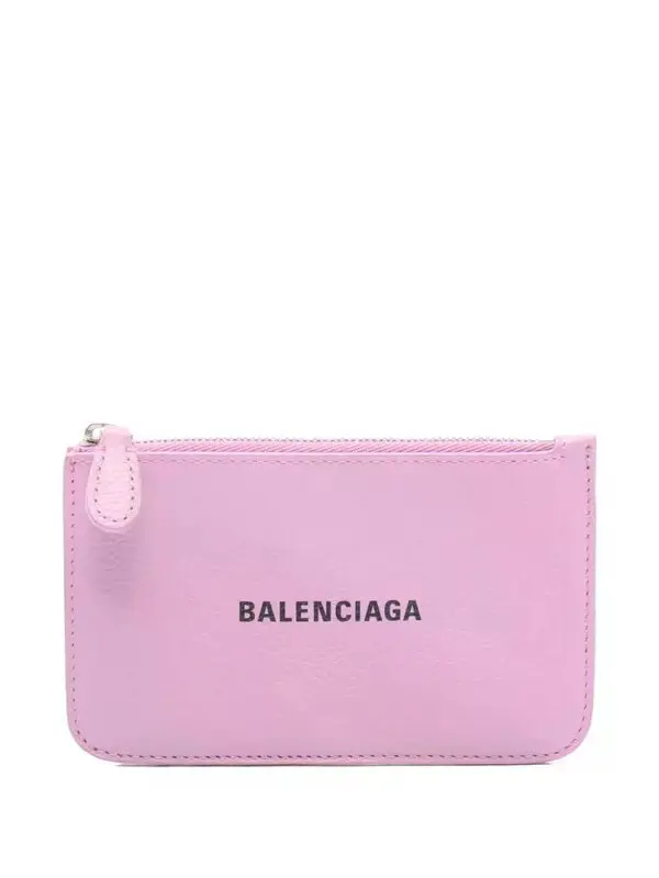 Balenciaga 2000s Cash Leather Card Case - Pink