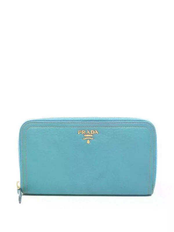 Prada 2000s Vitelo Daino-leather Zip-around Wallet