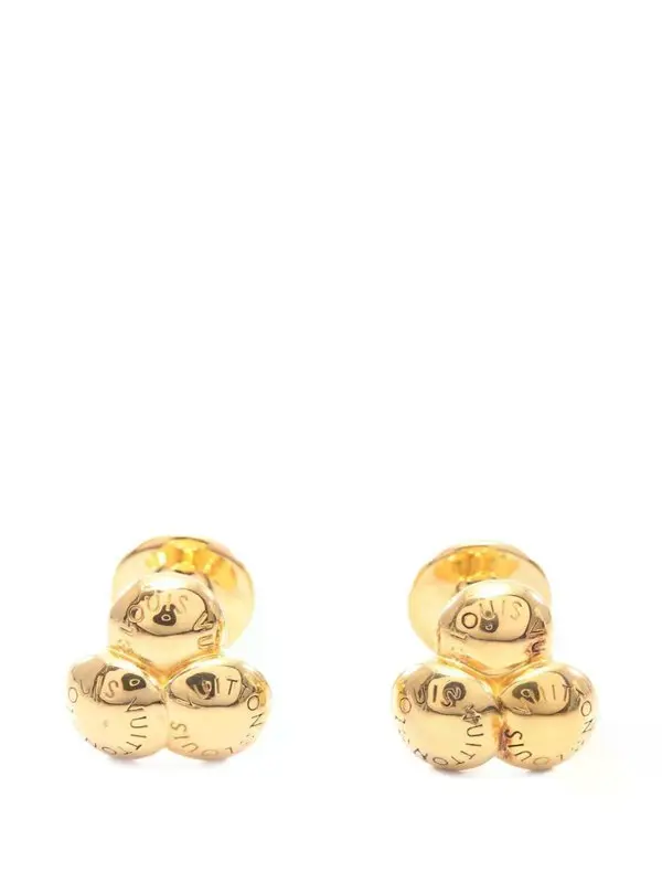 LOUIS VUITTON 2020s De Manchette Bouquet Cufflinks - Gold