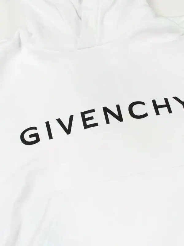 Givenchy Cropped Logo Hoodie