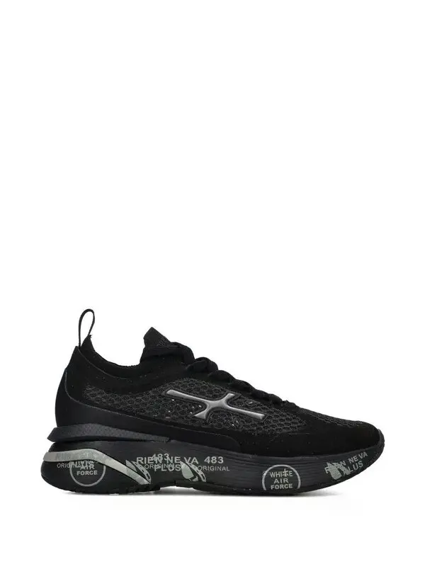 Premiata Moerun Mesh-panel Sneakers - Black