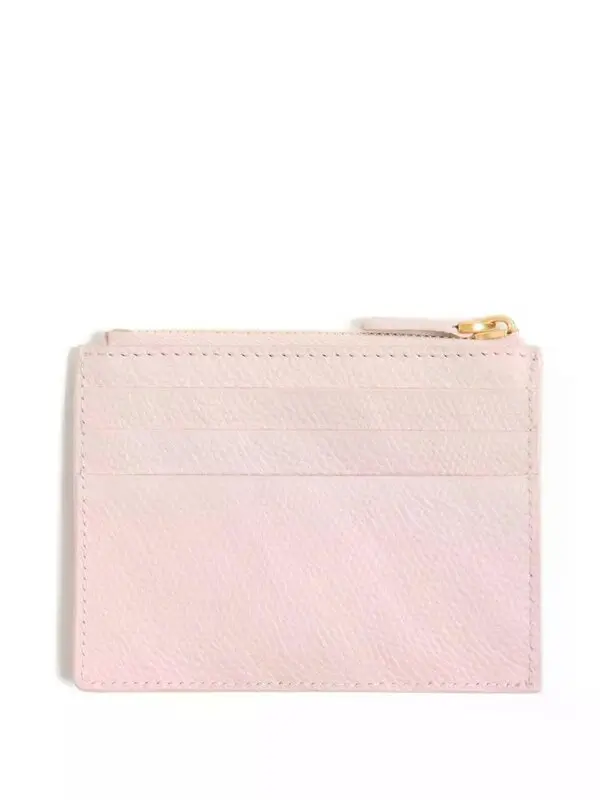 Valentino Garavani Cherryfic Grainy Calfskin Cardholder - Pink