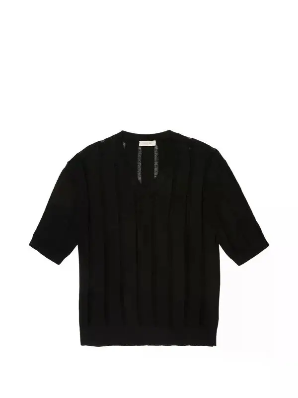 SLOWEAR Zanone Ribbed V-neck Sweater