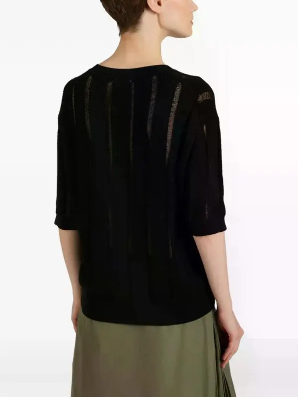 SLOWEAR Zanone Ribbed V-neck Sweater