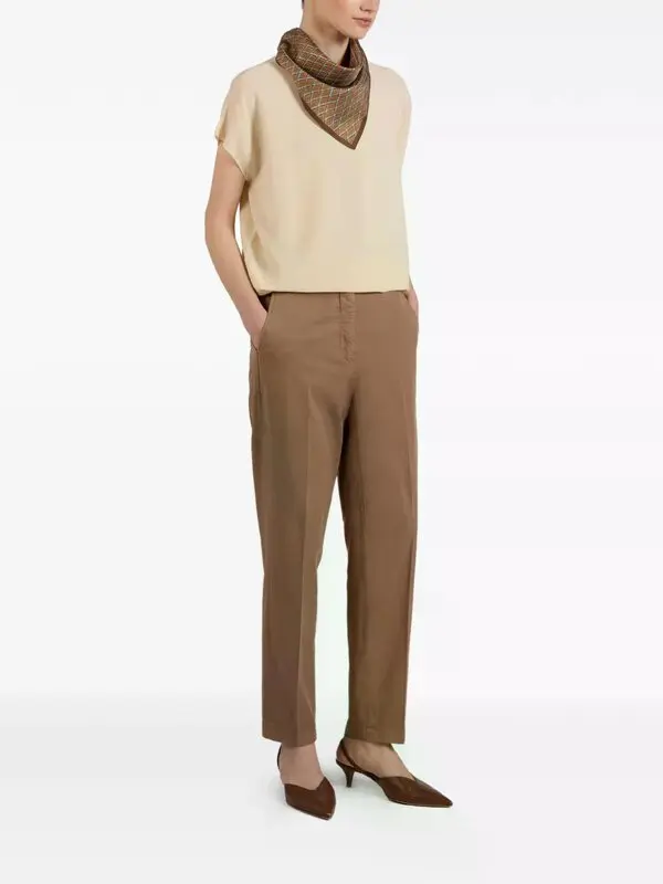 SLOWEAR Zanone Cotton Crewneck T-shirt - Neutrals